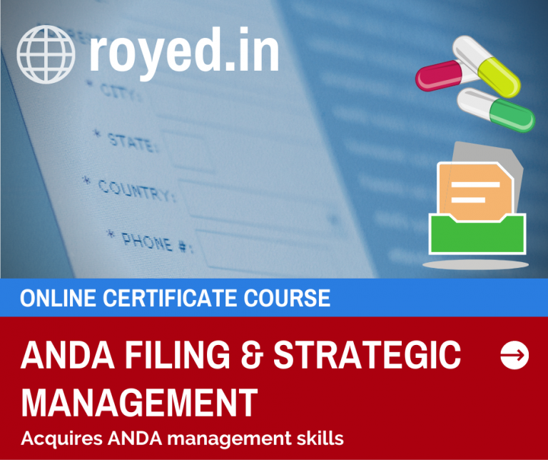 ANDA FILING STRATEGIC MANAGEMENT - Royed Training